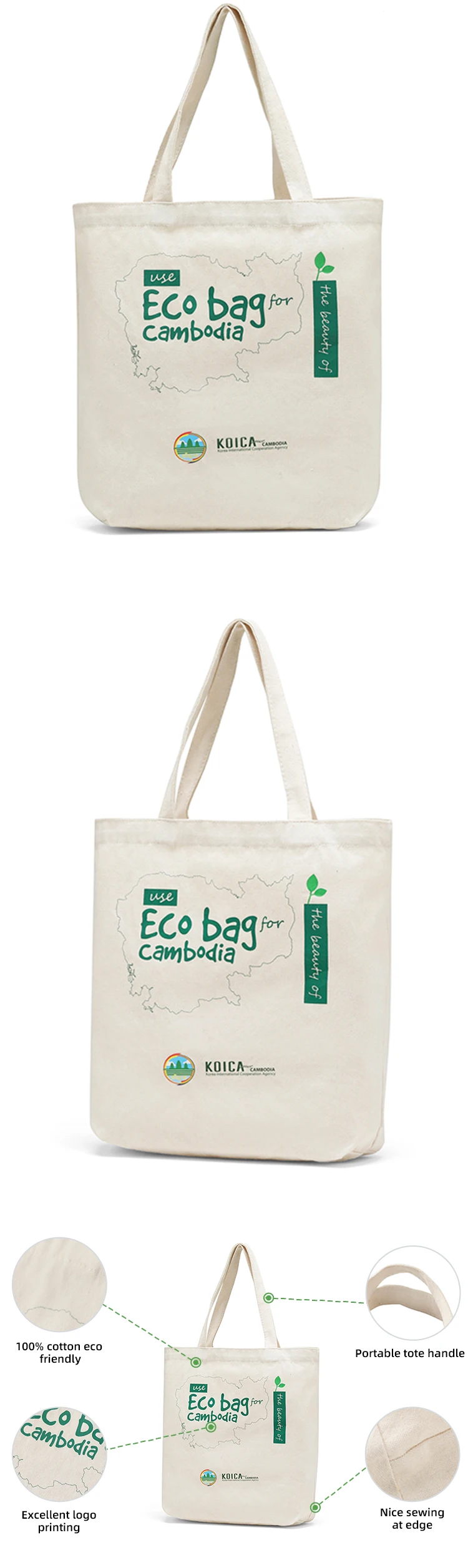 Eco-friendly Custom Tote Bag - Durable & Reusable Canvas