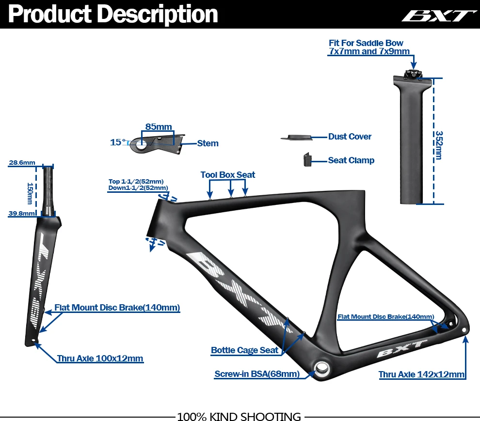 Carbon Time Trial Tt Frameset Disc China Factory Wholesale Oem ...