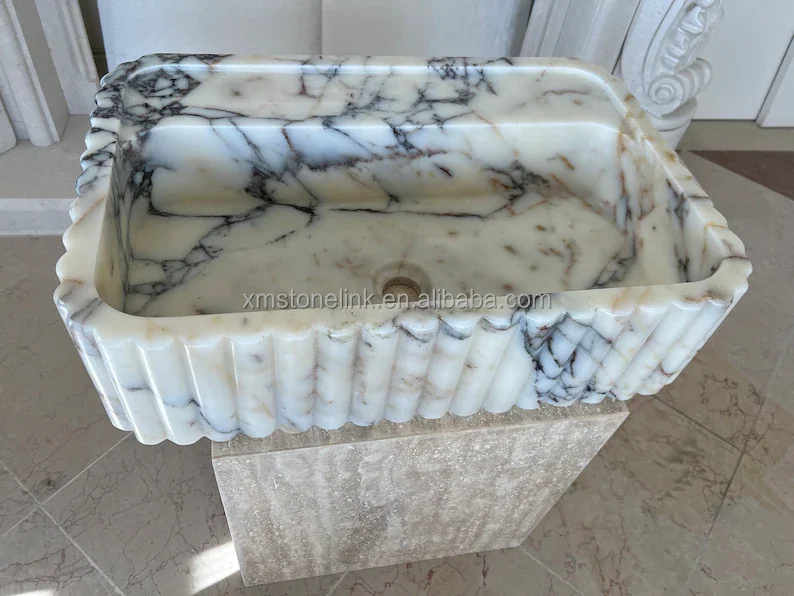 Stonelink Calacatta Violet Marble Sink - Durable & Stylish