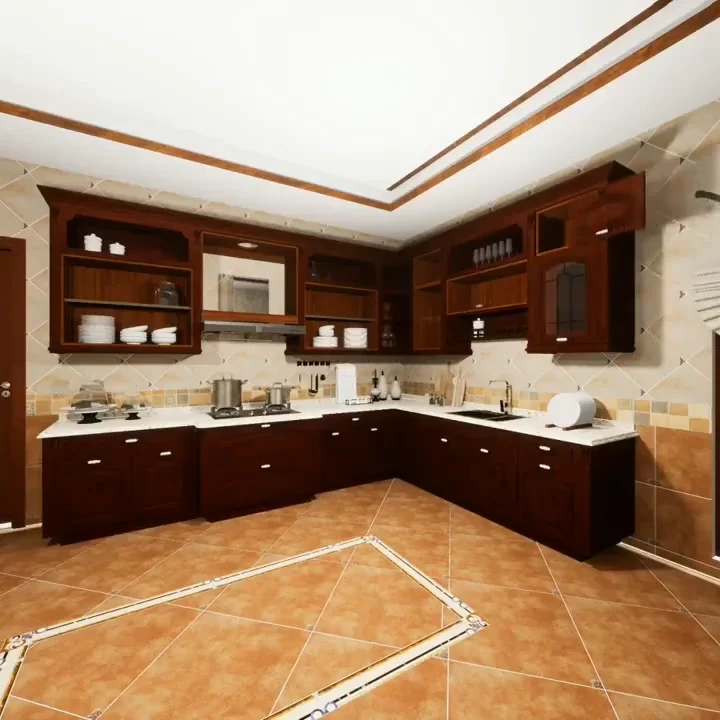Luxury Modern Modular Solid Wood Kitchen Cabinet - Buy Standing Kitchen Cabinet/kitchen Cabinet ...