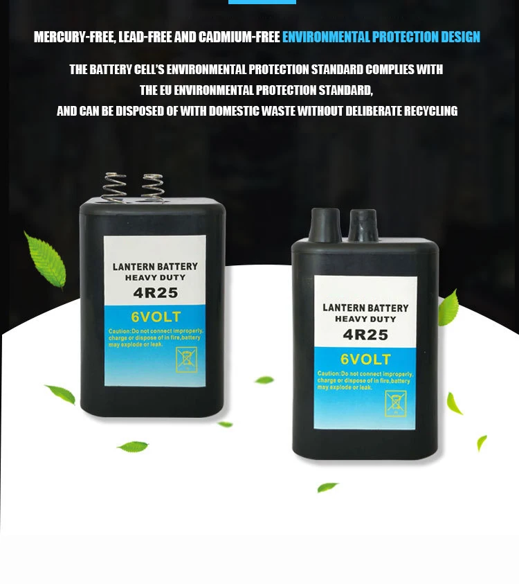 6 Volt 6v 4R25 Super Carbon Zinc Heavy Duty Lantern Battery for Traffic ...