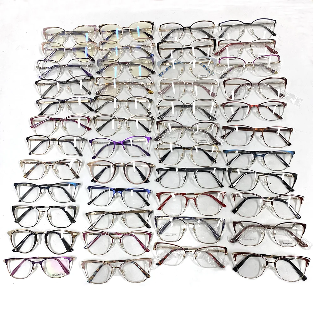 Wholesale Assorted Cheap Price Eyeglasses Frame Metal Stock