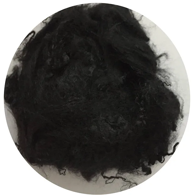 Recycle Black Colour Down-like Low Melt Polyester Staple Fiber 4d *51mm ...