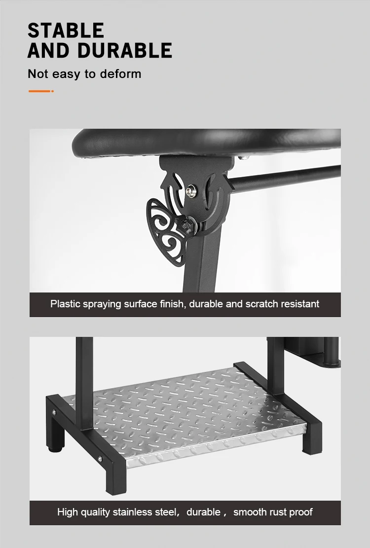 Heavy Duty Iron Tattoo Armrest Stand Adjustable Height Tilt Leg Rest ...