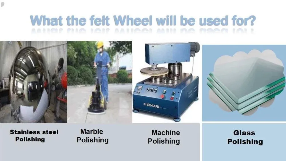 4 Inch M14 Angular Felt Wheel Felt Disc for Polish Marble Glass ...