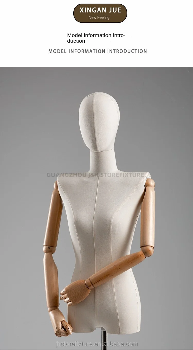 Adjustable Half Body Female Stand Dummy Mannequins