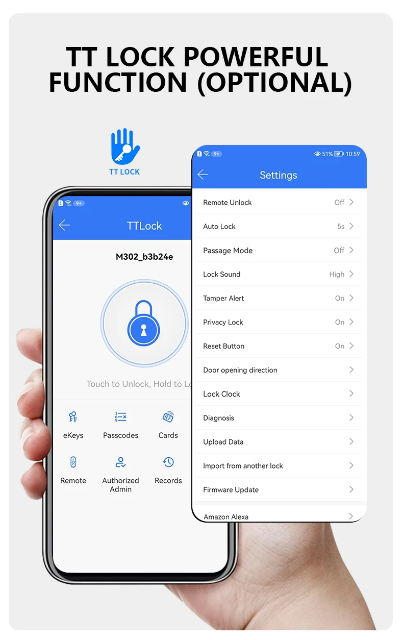 Tuya Ttlock App Biometric Fingerprint Door Lock Password Wifi ...