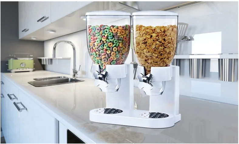 Airtight Cereal Indispensable Dry Food Dispenser Storage Box 20lbs ...