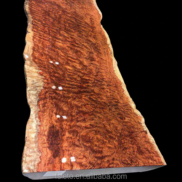 Africa Bubinga Slab Live Edge Table - Precious Wood