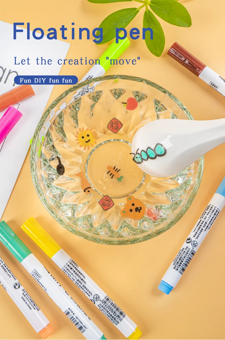 Magical Water Painting Whiteboard Pen Doodle Water Floating Pens With ...