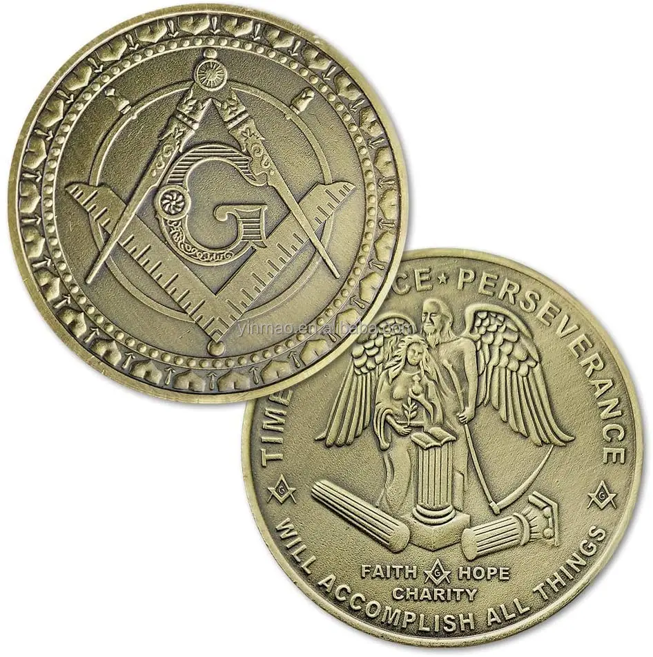 Masonic Challenge Coin Grand Master Hiram Abiff Widow's Son Freemason ...