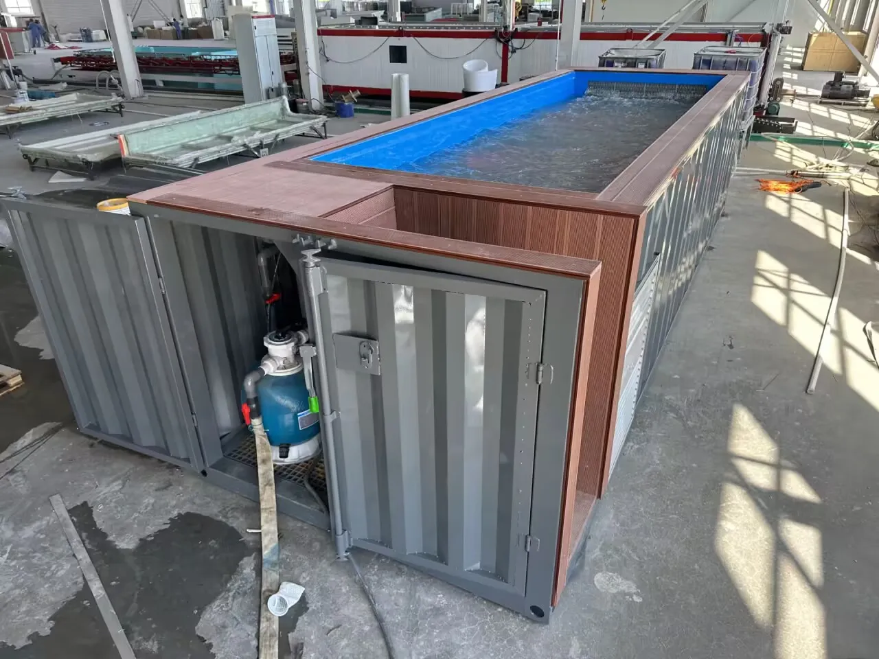 20ft 40ft Prefab Australia Sea Cargo Swimming Pool Above Ground