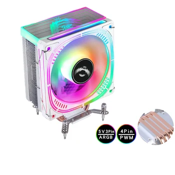 4 Heat Copper Pipes Cpu Cooler 120mm Quiet 5v Argb Fan Air Cooling ...
