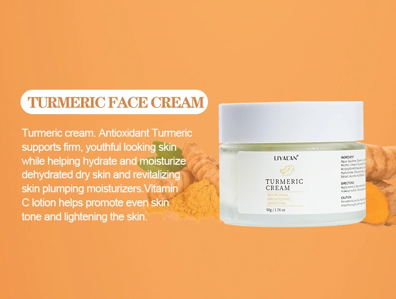 Tumeric Facial Anti Acne Brightening Private Label Skincare Lightening ...