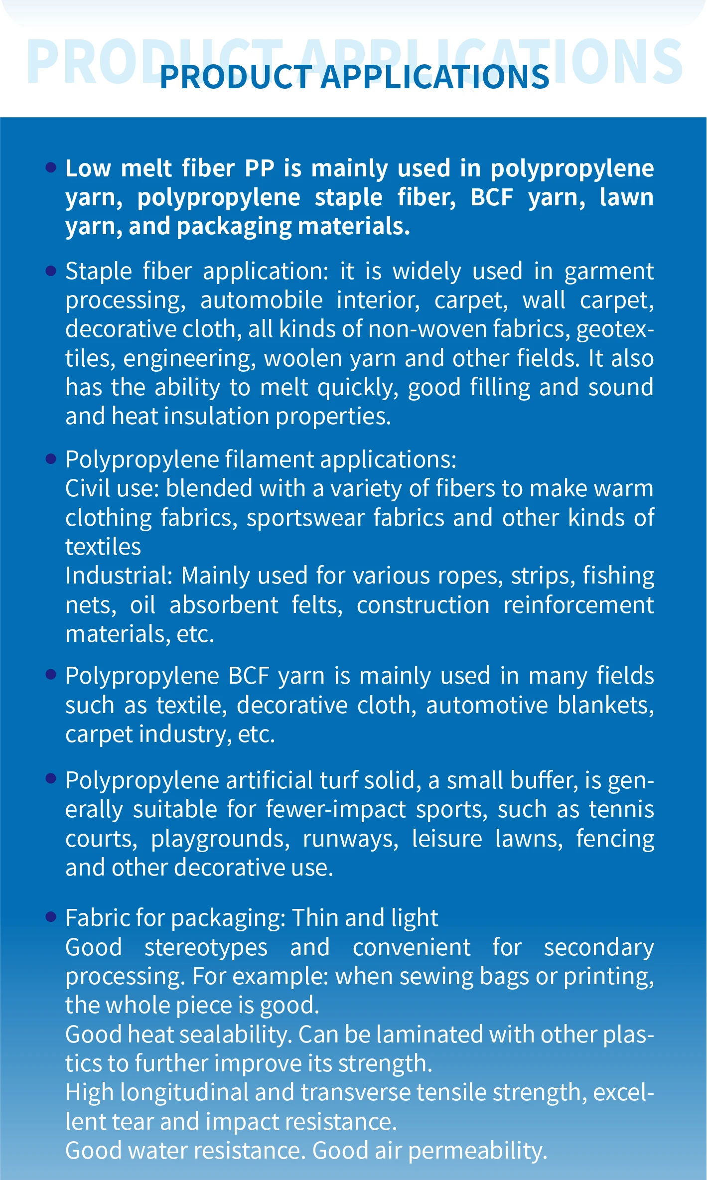 SINOPEC/CNPC Brand Virgin Fiber Grade PP Granules Y24 Z30S
