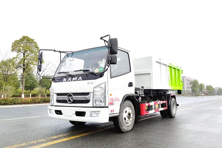 Alibaba.com: KAMA Mini Size 4 Cubic Meters Hook Lift Garbage Dump Truck ...