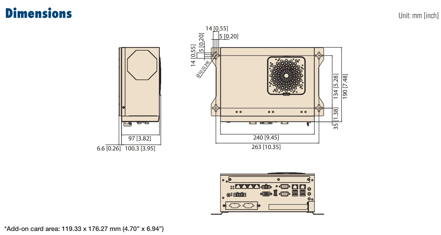 Advantech AIIS-3411 Compact Vision System - 4-CH Camera Interface