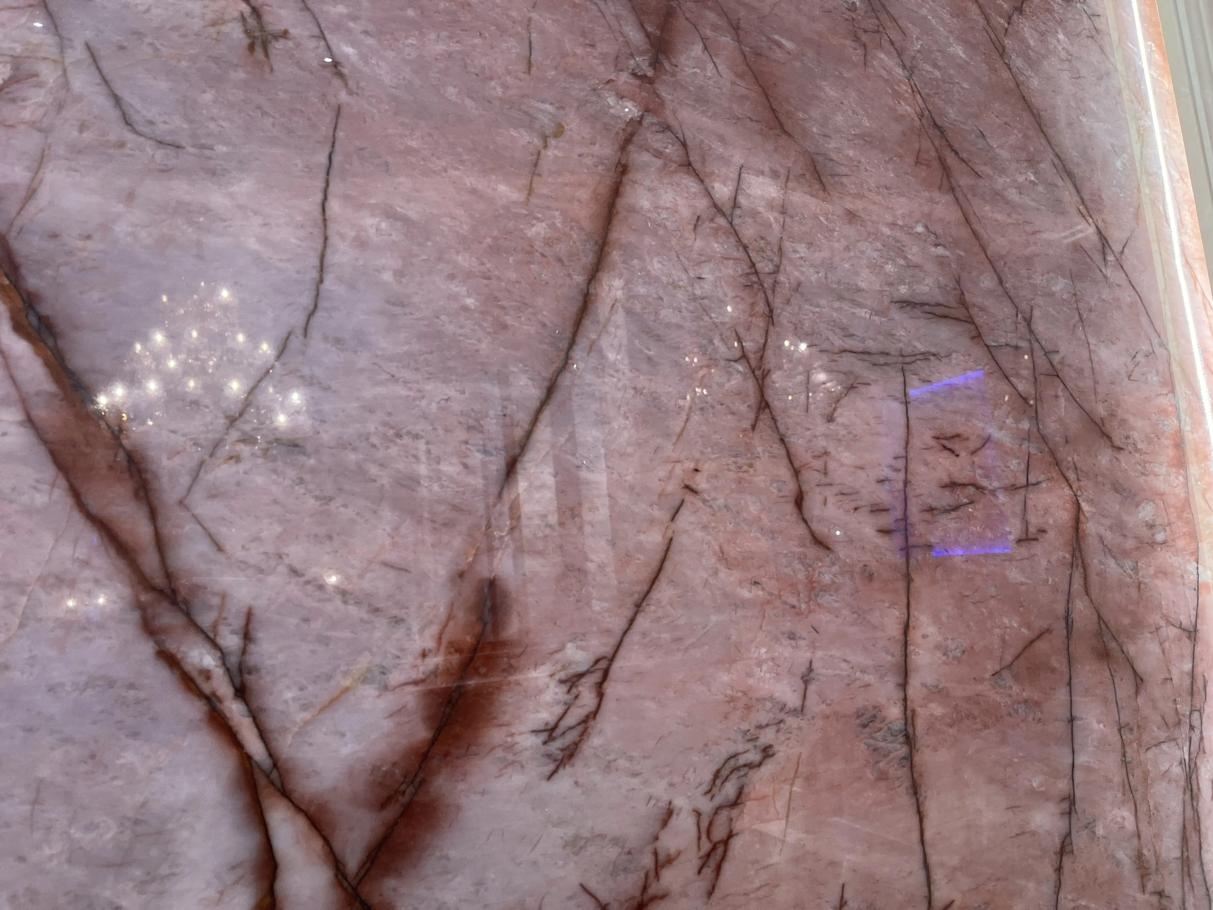 Wholesale Price Natural Luxury Stone Pink Quartzite Slabs For Art Wall ...