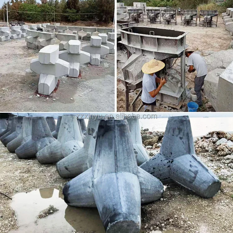 Durable Tetrapod Concrete Moulds - Lightweight & Customized