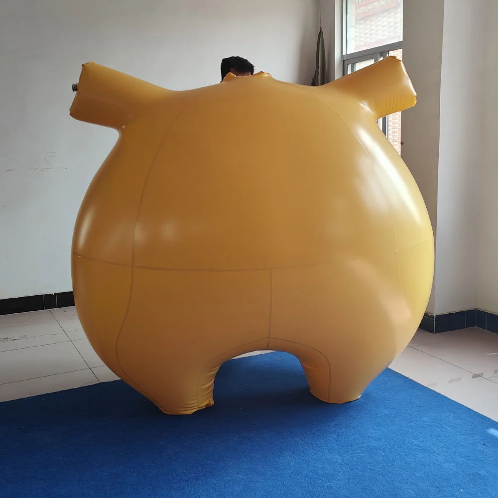 Customized Yellow and Black Inflatable Ball Suit for Sale