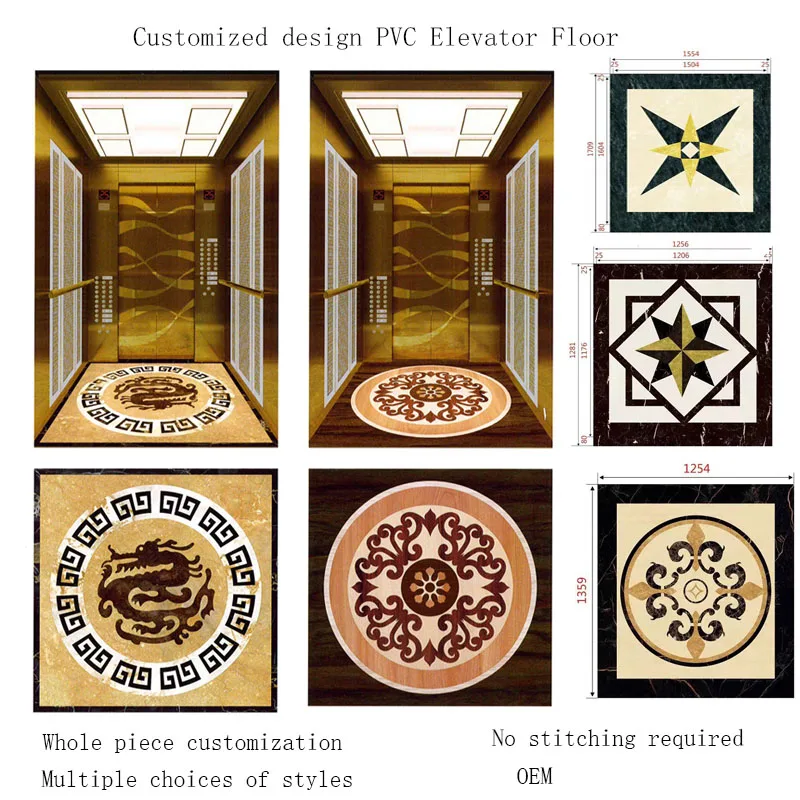 Customized Design PVC Elevator Cab Floor - Longnuo SPC Flooring