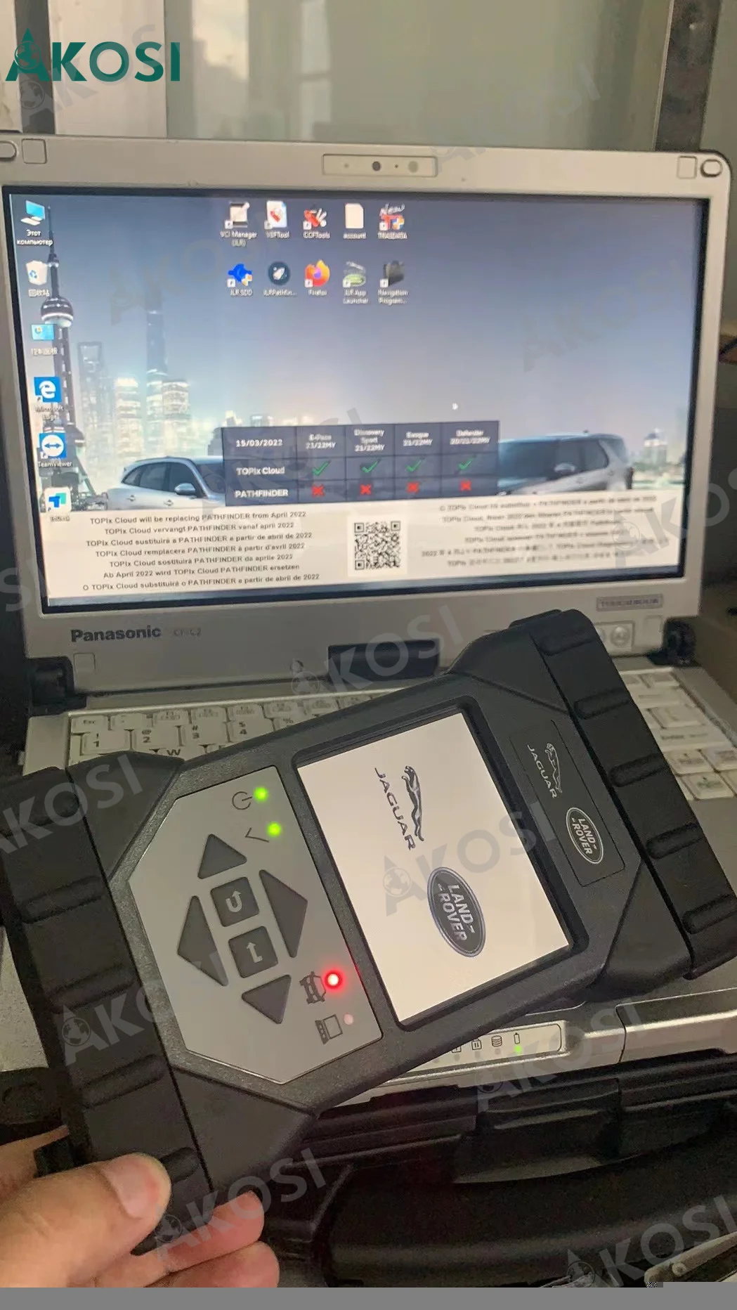 For Jlr Doip Vci Pathfinder Diagnostic & Programming Tool Plus Cf-c2 ...