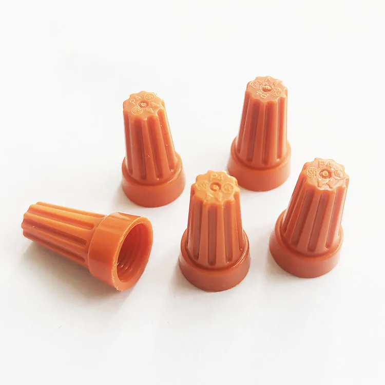 P4H Spring Spiral Type Connector Rotating Terminal Cap Orange