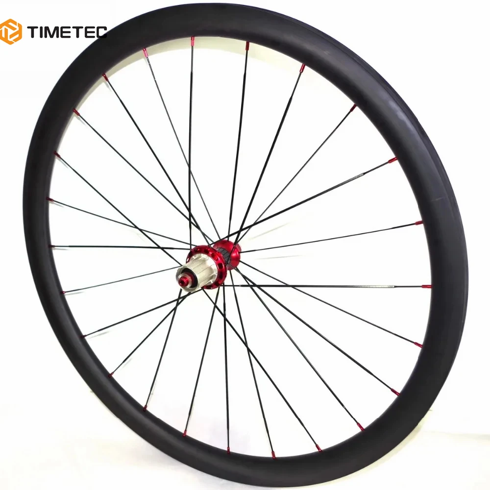 700C Tubular Carbon Wheels Ceramic Hub 38mm Profile 23mm 25mm Width ...