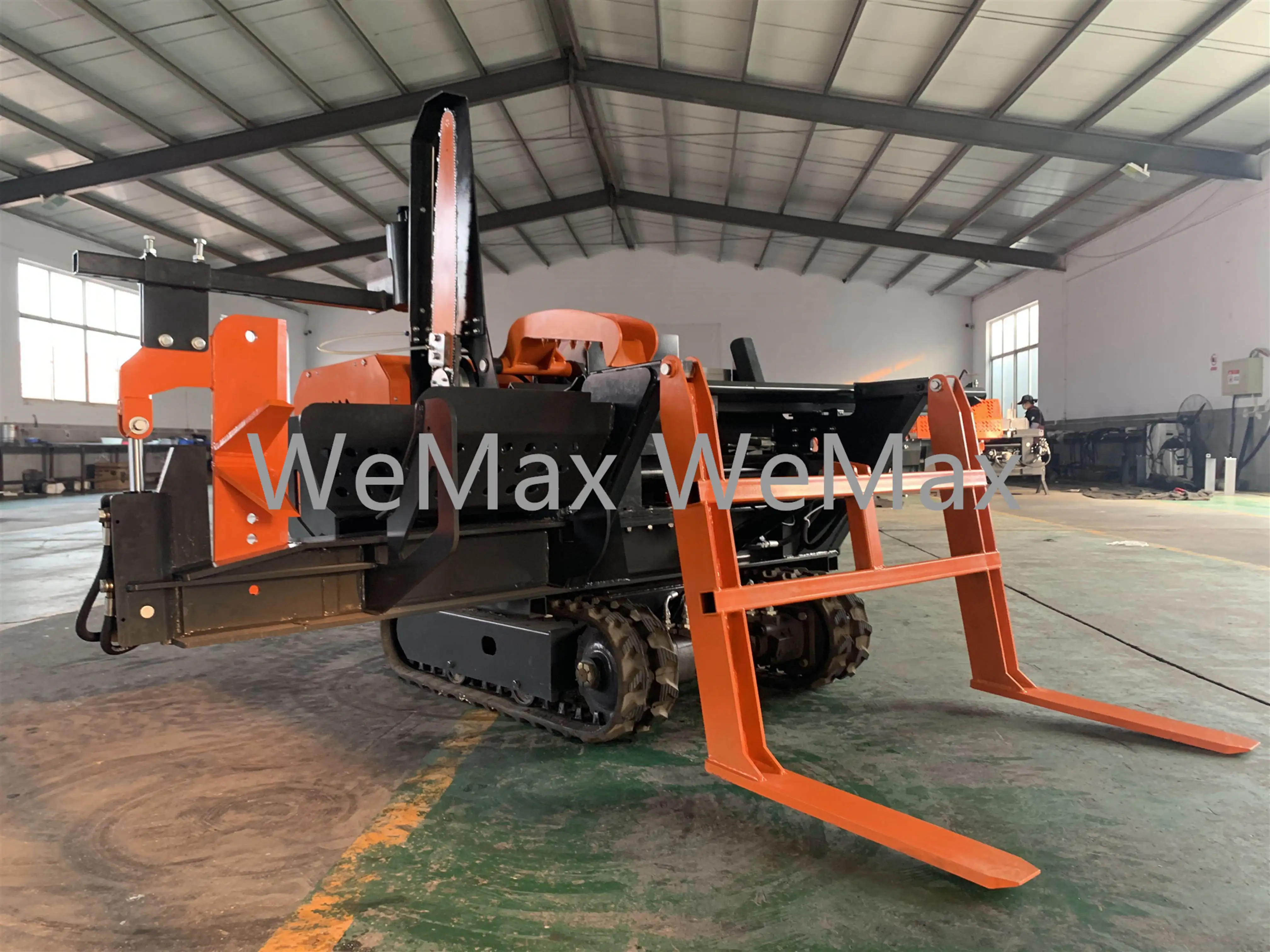 Robot Wood Processor / Automatic Log Splitter / Tracked Firewood ...