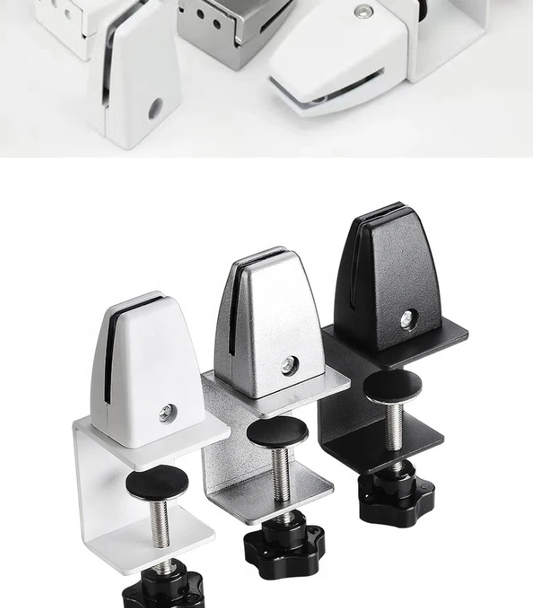 Desk Table Partition Screen With Clamp Bracket Partition Clip Holder ...
