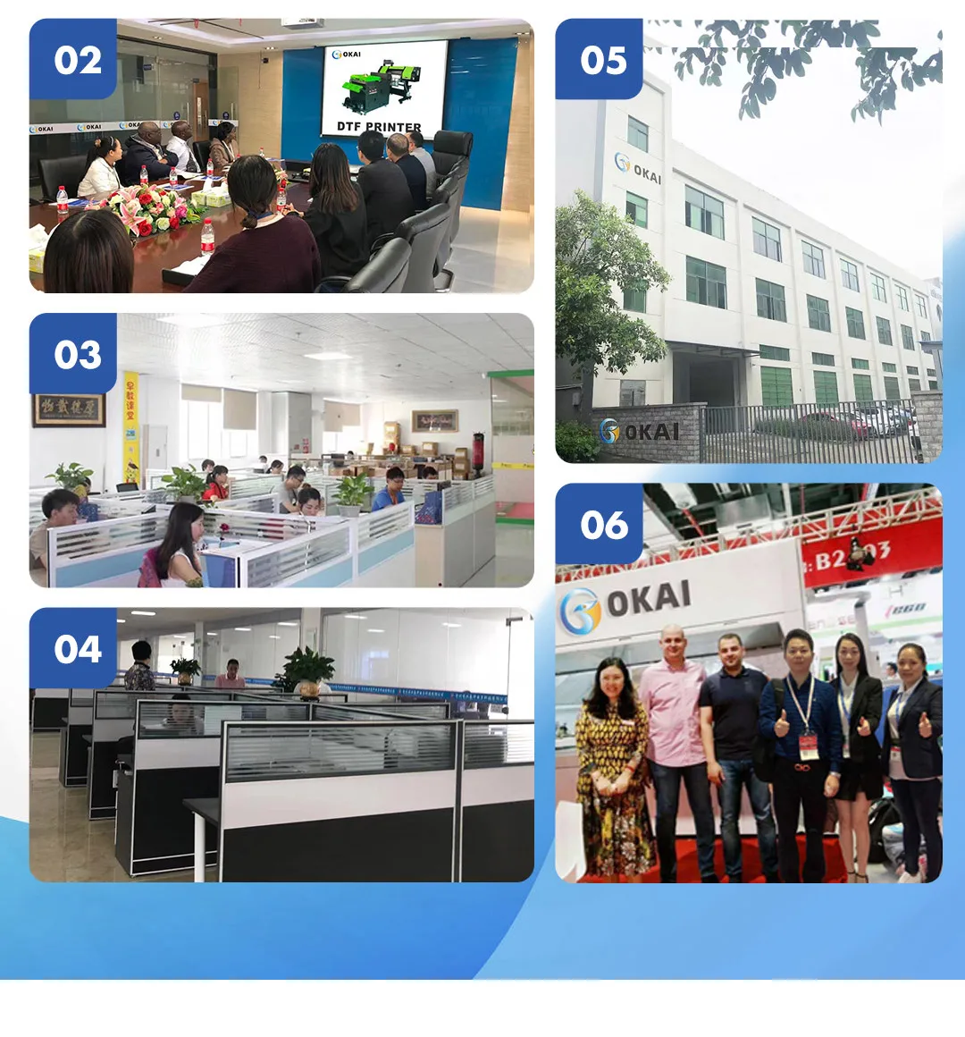 OKAI 24inch Dtf Printer Set Heat Transfer Inkjet Printers Direct to Film Printer With Dual Head ...