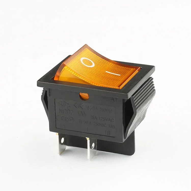 On-off Led Illuminated Head For Home Appliance Components Rocker ...