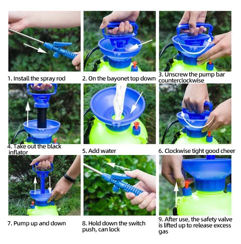 Ananke Tools Hand-held Knapsack Sprayer Agriculture Garden Manual Air ...