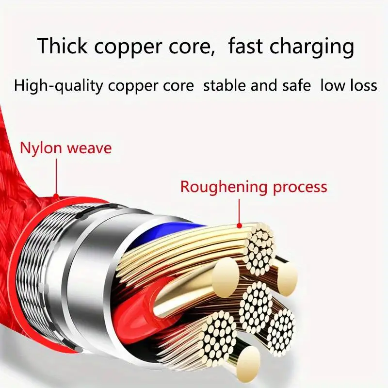 Braided Kabel Usb C To Usb C To Type C Multi Charger Cable Pd 60w 3 In ...