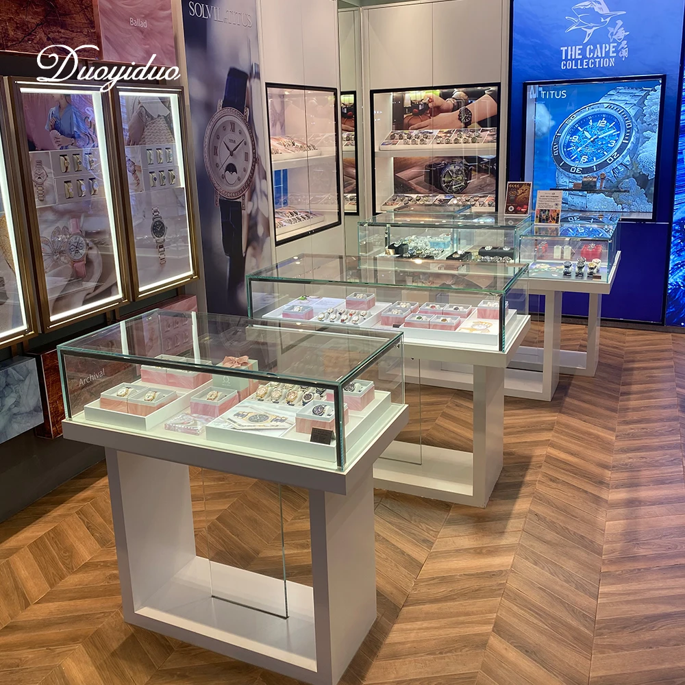 Custom store display watch cabinet Glass watch display cabinet Retail ...