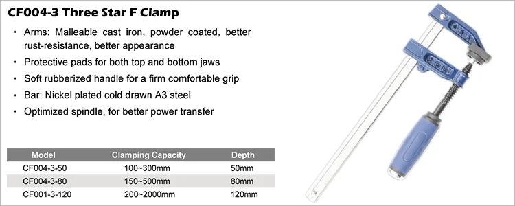 Gt-cf004 Woodworking F Clamp - Buy Normal Light Duty Wood Woodworking F ...