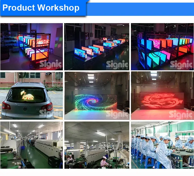 Full Color Car Rear Window Advertising - LED Taxi Display