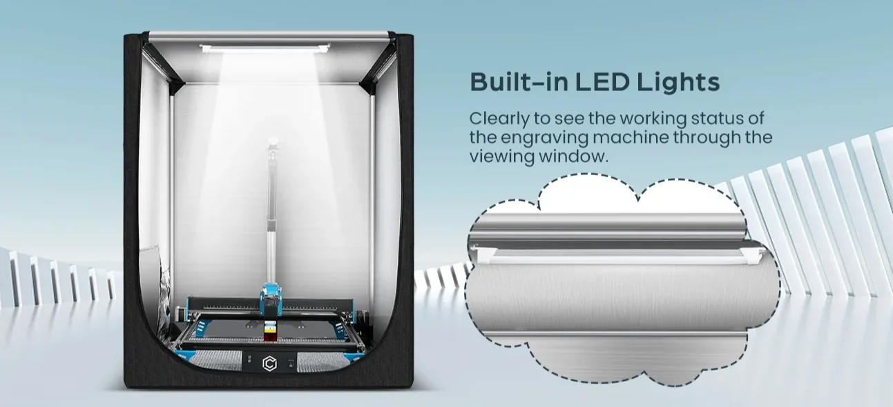 Comgrow Official Desktop Enclosure For Laser/3d Printer/cnc Insulates ...