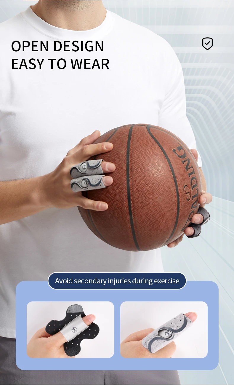 6091#Adjustable Finger Guard Correcting Basketball Training Aids Finger ...