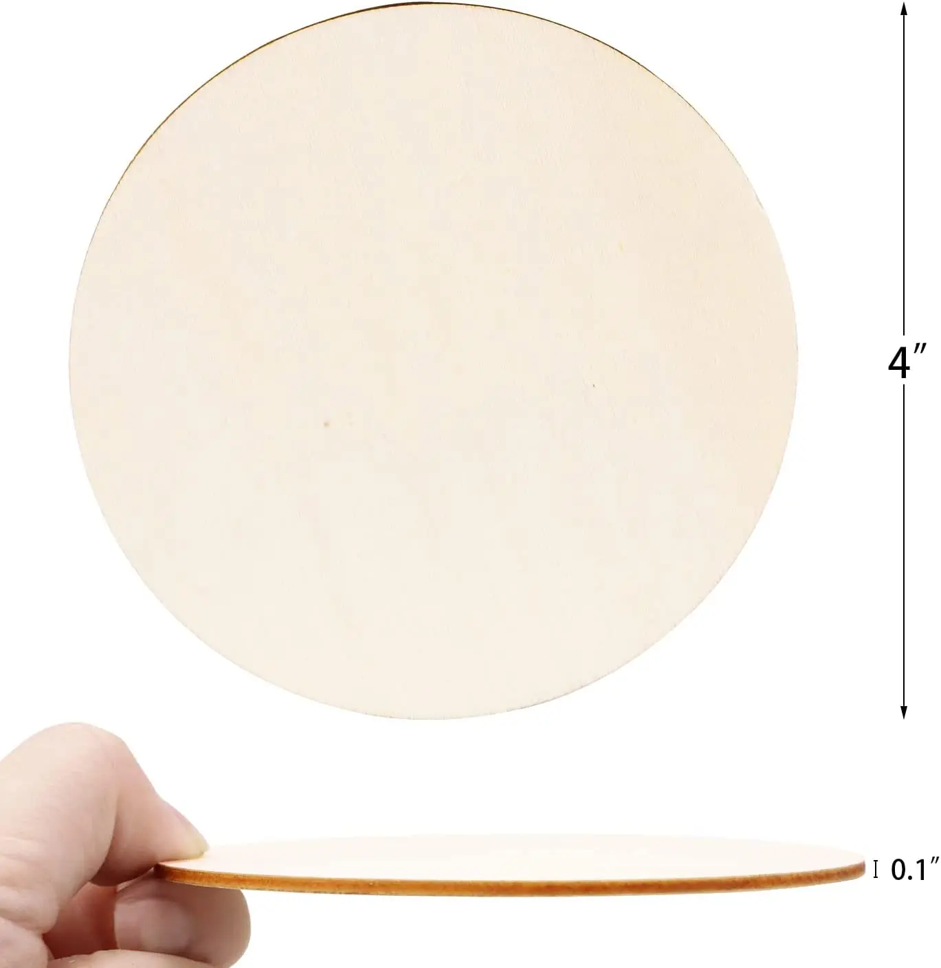 Wholesale Custom 4 Inch Unfinished Wood Circles Rounds Wooden Cutouts ...