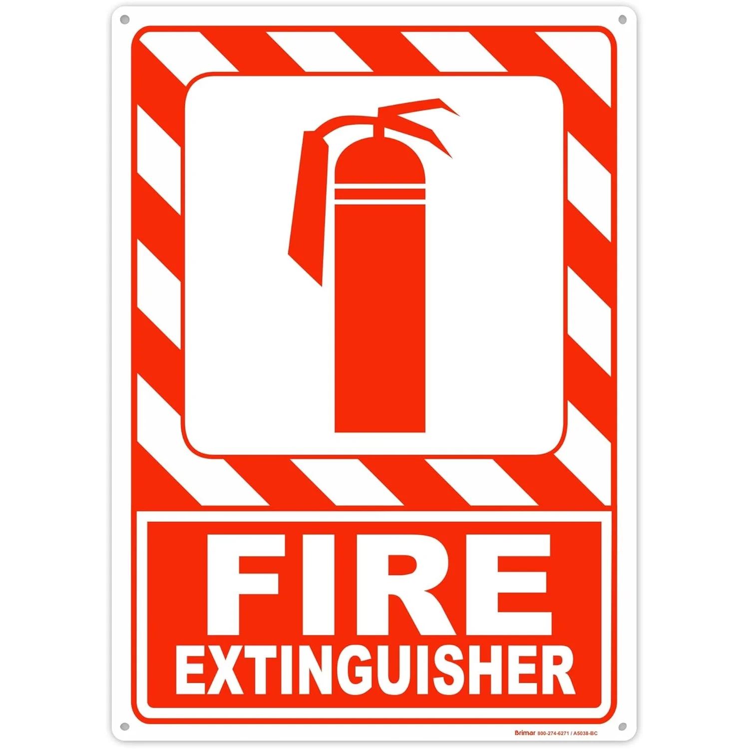 Fire Extinguisher Sign - Polyethylene Plastic - Fire Safety Sign - Easy ...