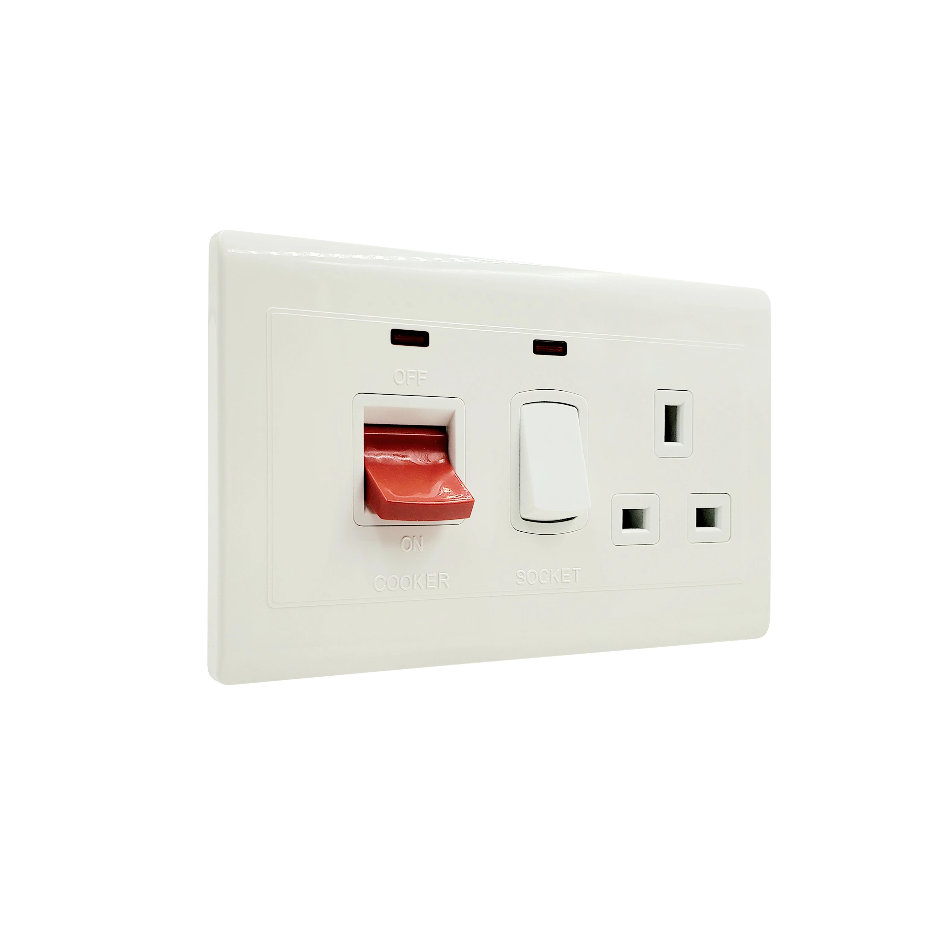 Bihu White 45a Cooker Wall Switch Socket With Led Indicator For Home ...