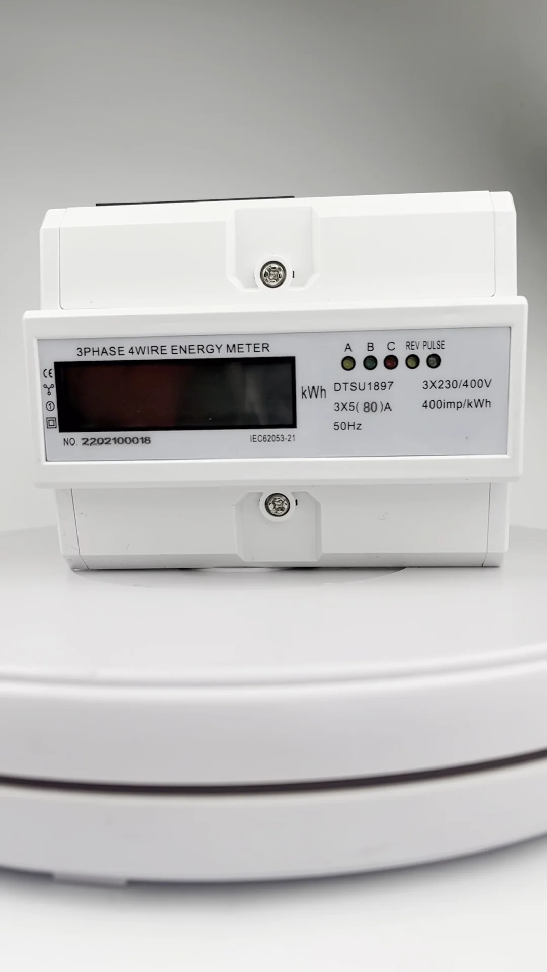 Dtsu1897 80a 400v Din Rail 3 Phase Power Digital Amp Electric Meter ...