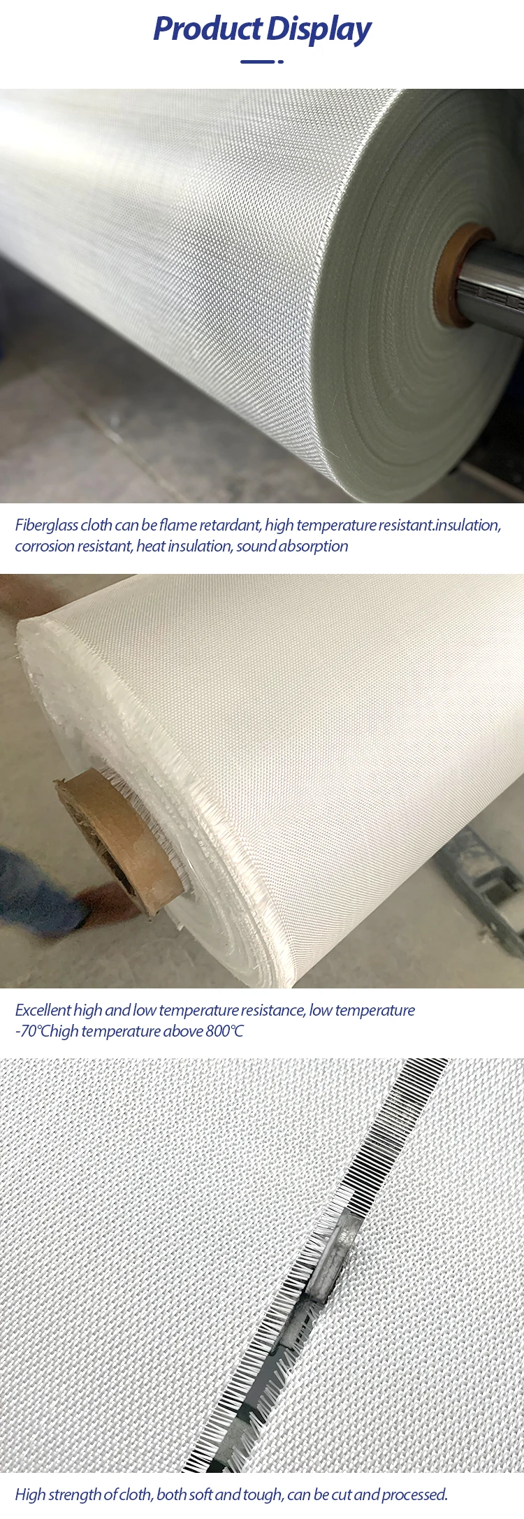 Heat Resistant Glass Fiber Cloth - High Temperature Fabric