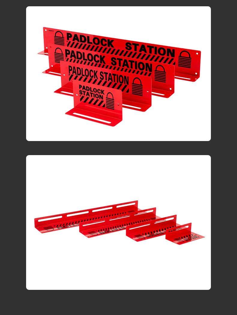 Bozzys Safety Lockout Tagout Management Station Small Steel Padlock ...