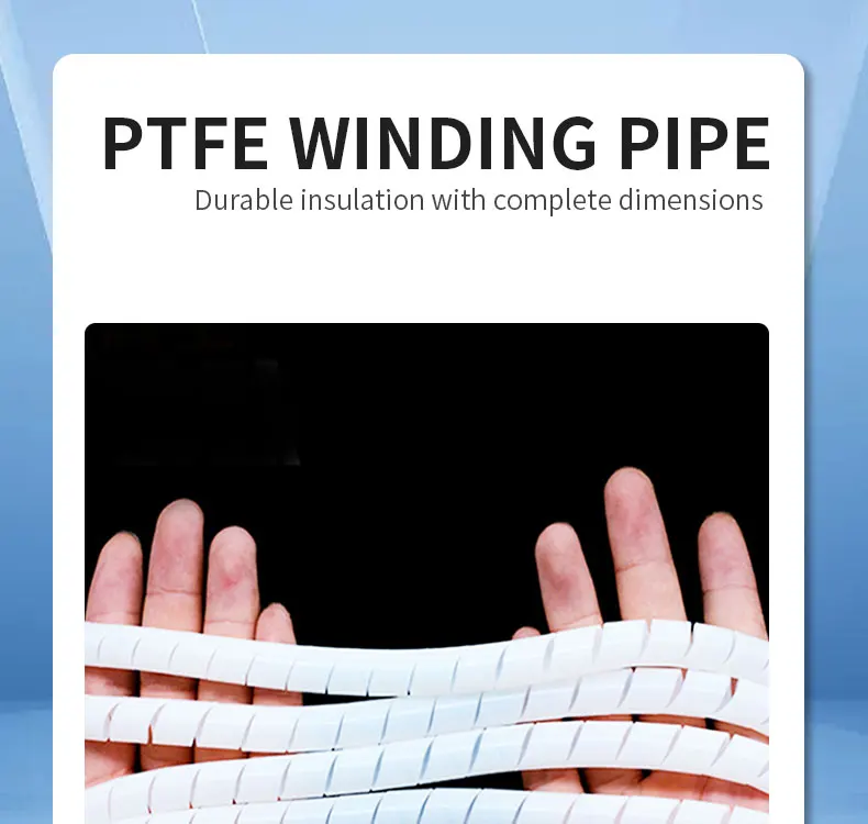 PTFE Spiral Tube Bundle Wire PTFE Coated Tube Protective Sleeve ...