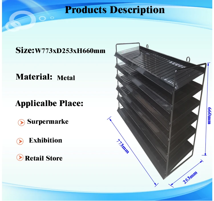 Retail store counter metal wire divider essential oil spray paint can ...