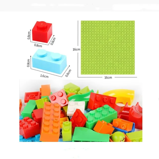 Small Size Block Race Run Block Variety Slide Track DIY Building Blocks ...