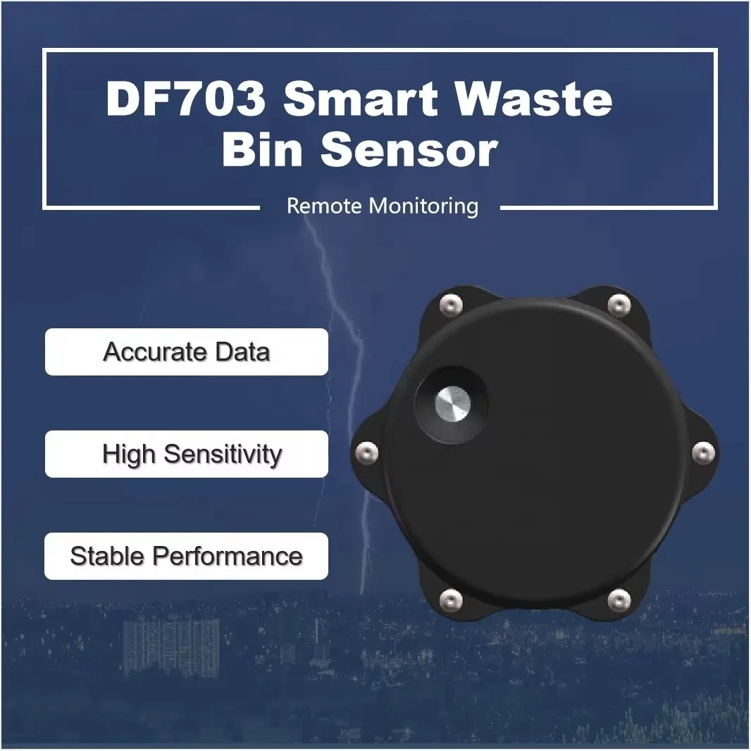 IP68 Smart Ultrasonic Waste Bin Garbage Trash Bin Fill Level Detector ...