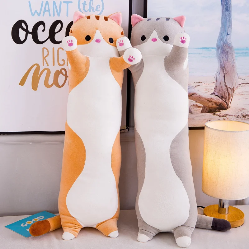Soft Cat Big Hugging Plush Pillow - Perfect Toy for Kids
